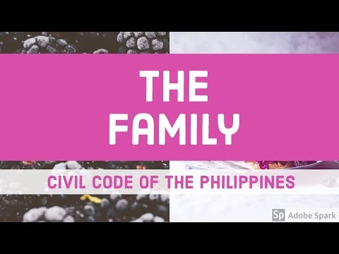 The Famliy - Book I - Article 216 to 254 CIVIL CODE Audio Codal
