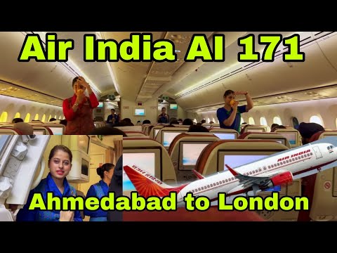 Air India flight AI 171 video Ahmedabad to London ।।