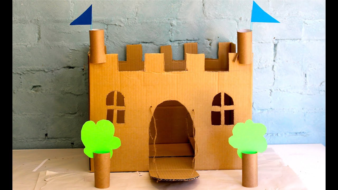 How to make your own cardboard play castle