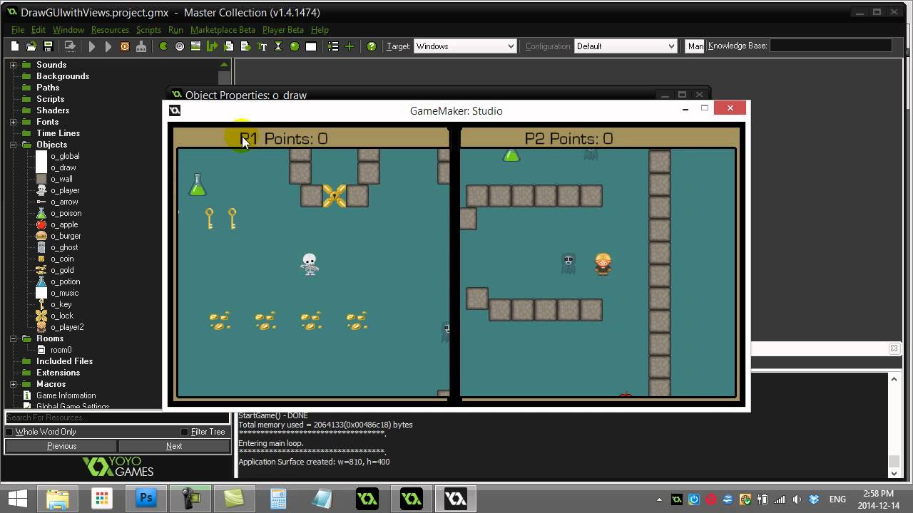 GameMaker How to Draw GUI with Views