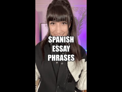 Spanish essay phrases