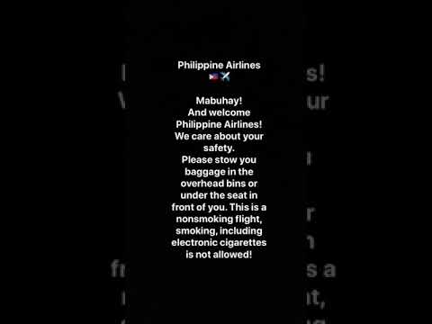 Philippine Airlines Voice Over Impression