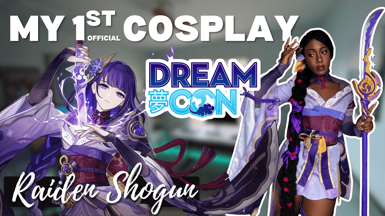 I Became Raiden Shogun for the First Time at DreamCon! 💜⚡ (Genshin Cosplay Reveal)