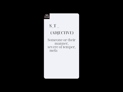 "The character Wednesday Addams from The Addams Family had a SATURNINE nature". Saturnine meaning