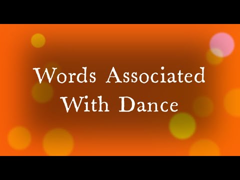 42 Words Associated With Dance