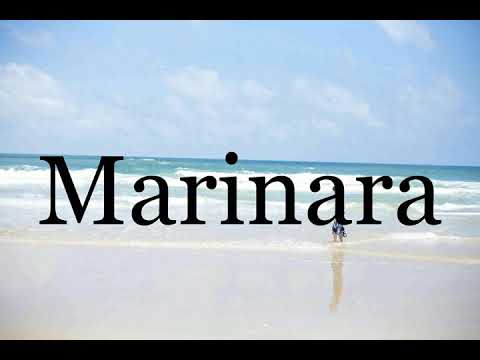 How To Pronounce Marinara๐๐๐๐๐๐Pronunciation Of Marinara