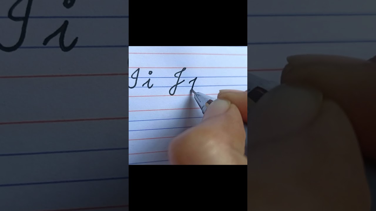 How to write letter J in capital and small cursive writing #handwriting #cursivewriting