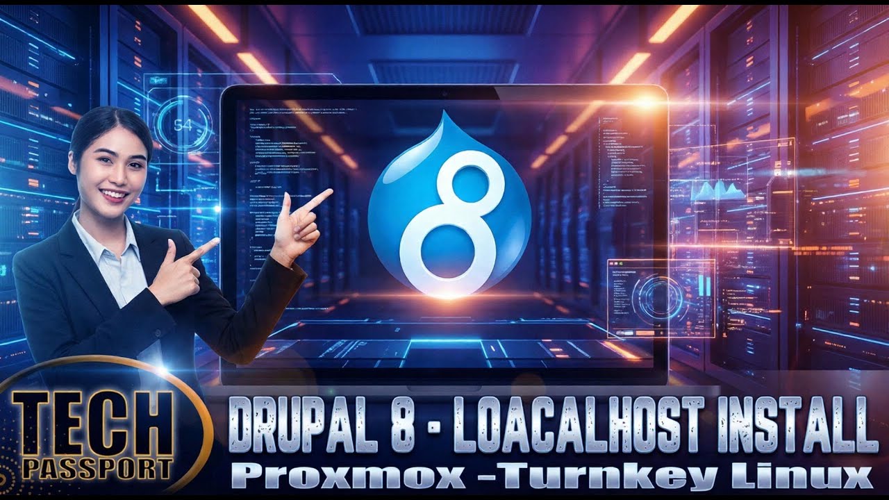 How to Install Drupal 8 on Proxmox LXC using TurnKey Linux | Deploying Drupal 8 Container