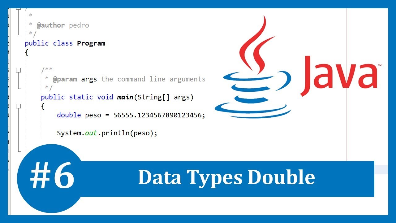 Learn Java Tutorial #6 - Data Types Double