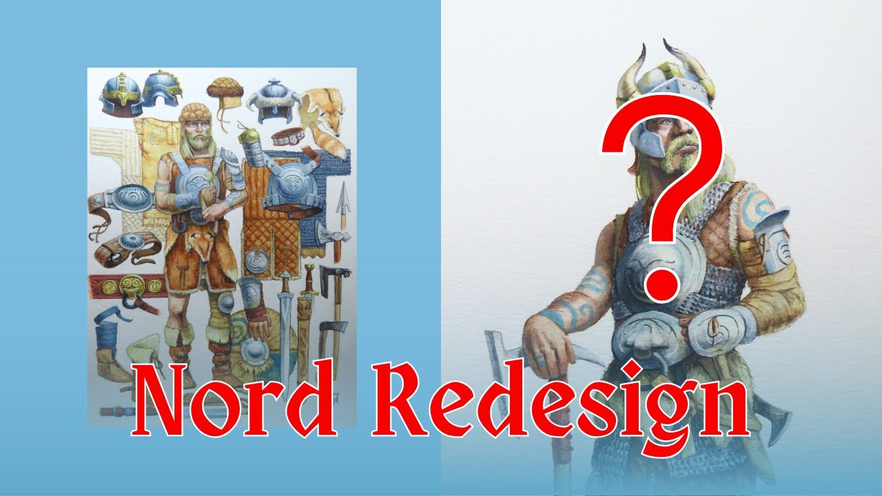 Redesigning a Skyrim Nord
