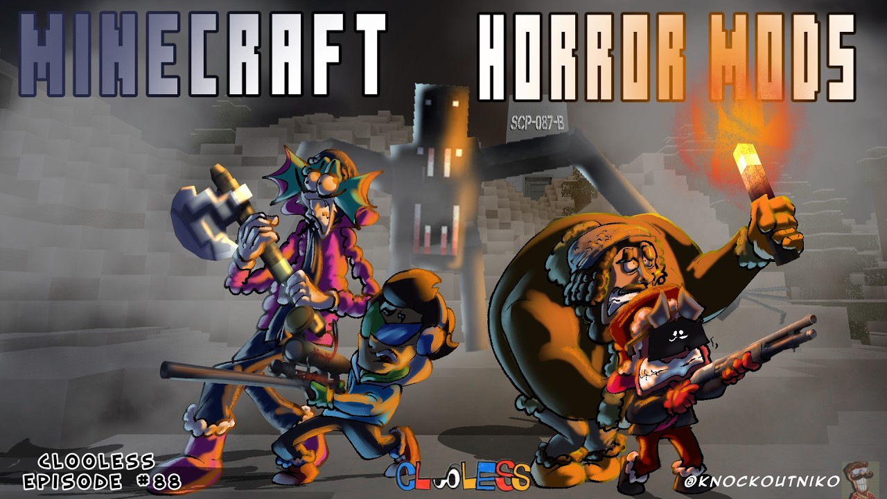 MINECRAFT HORROR MODS | Clooless Animated 88