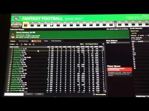 ESPN Fantasy Football Mock Draft Tutorial