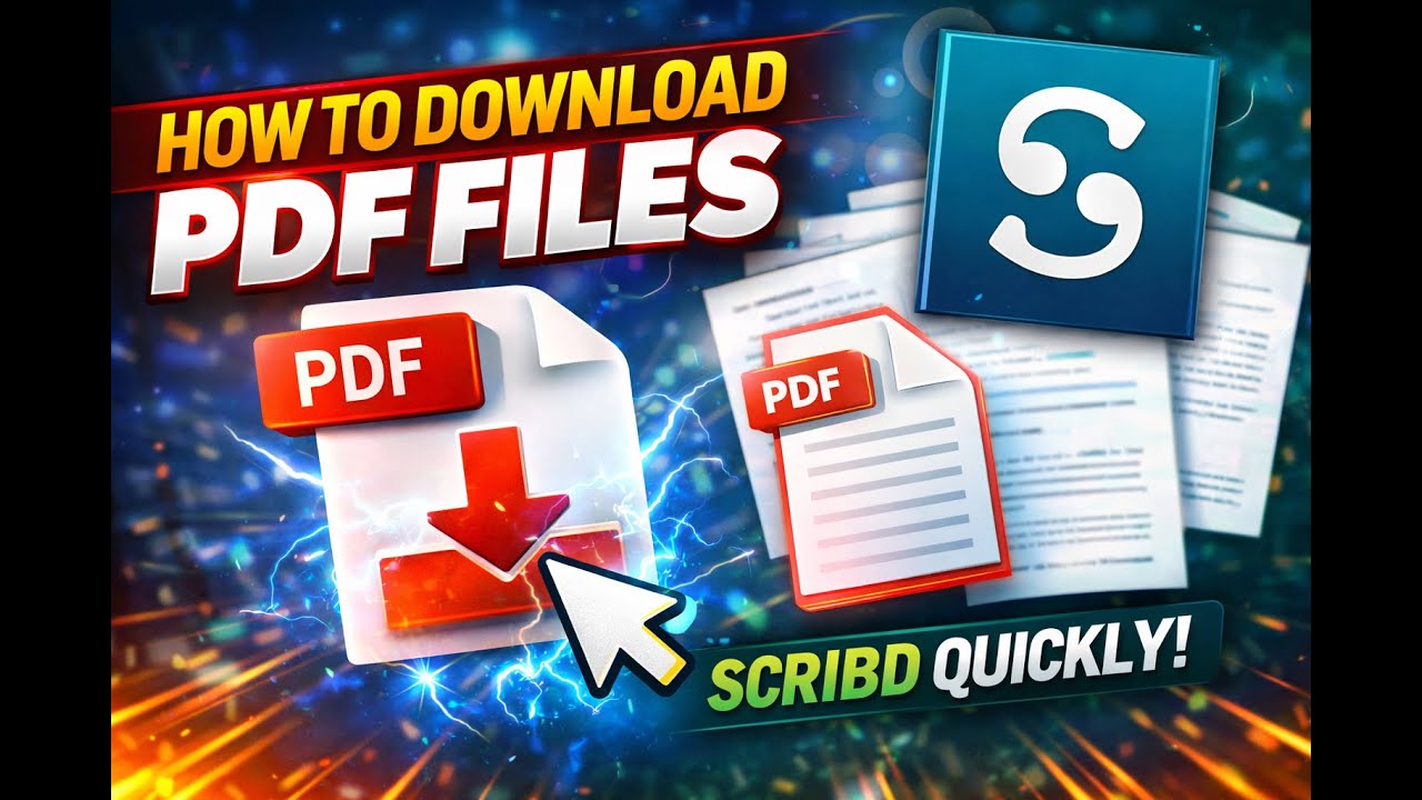 how to download pdf files from scribd quickly!