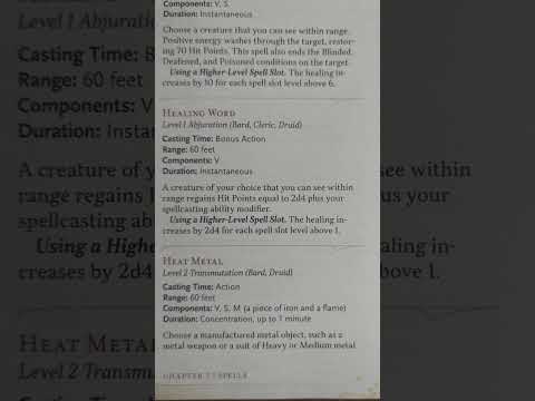 Healing Word - DnD 5.24e
