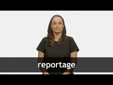 English Translation of “REPORTAGE” | Collins French-English Dictionary