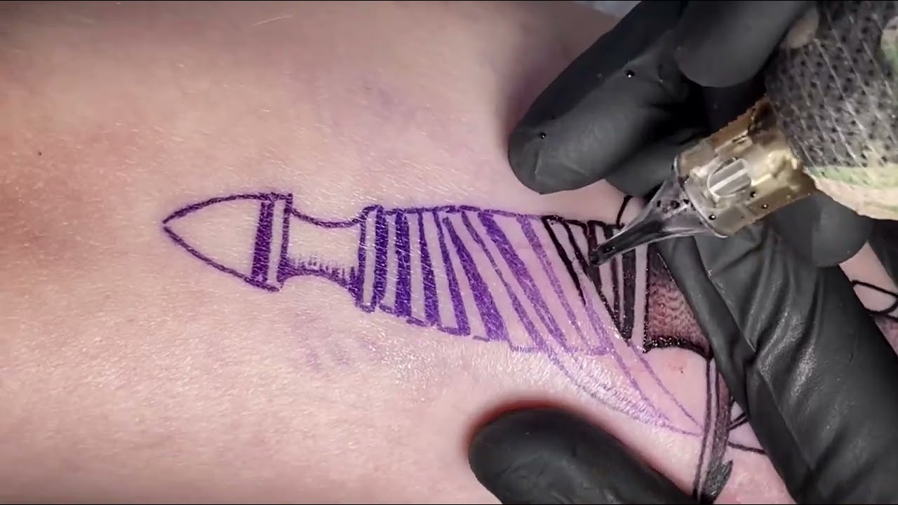 Dagger Tattoo | 3x speed