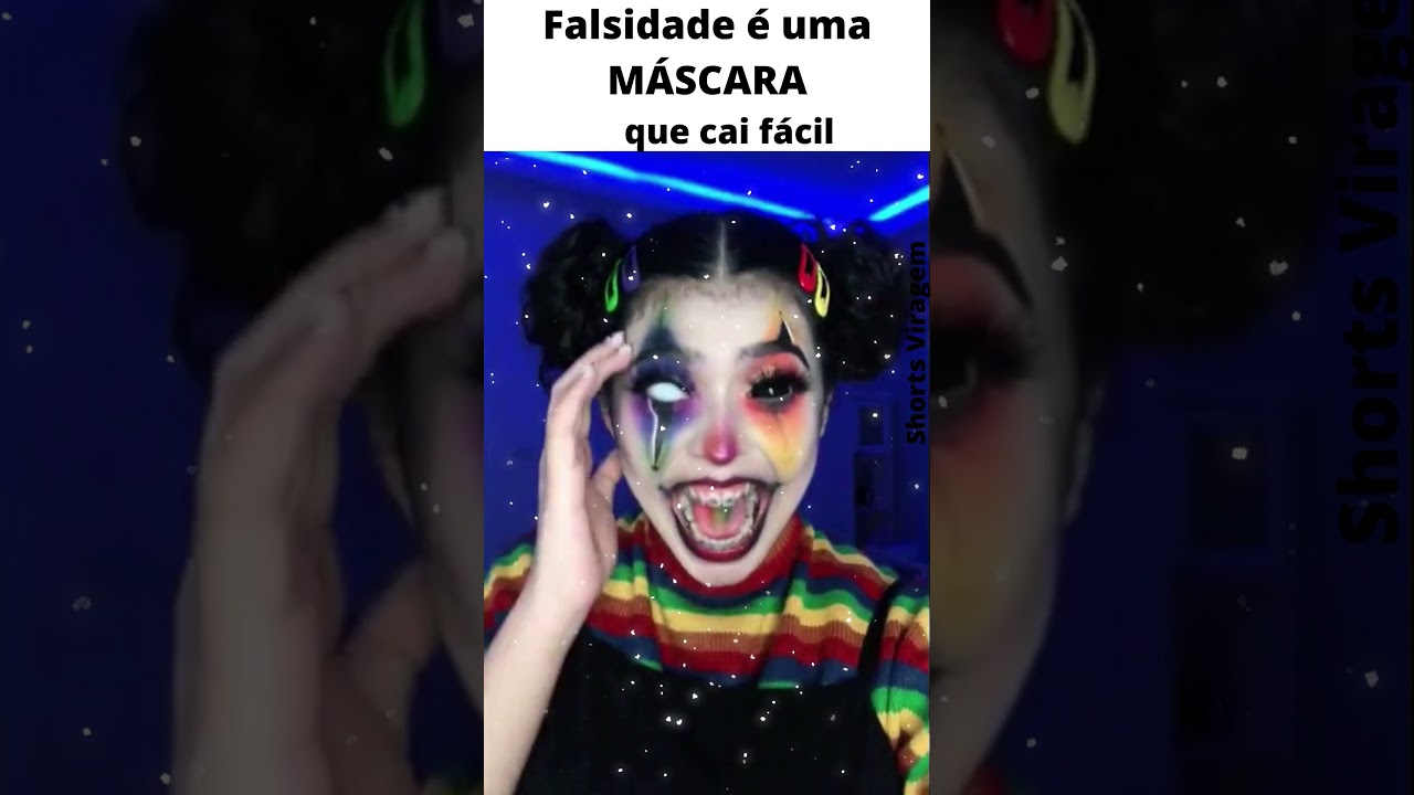 Falsidade é uma MÁSCARA que cai fácil...#shorts