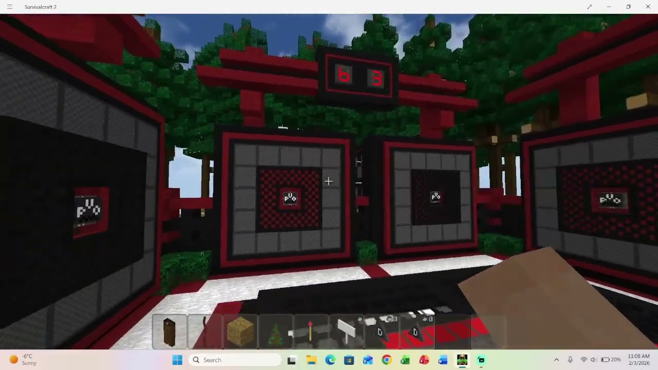 ne jucam survivalcraft 2 si incercam modul music songs 2 ca in vremurile bune