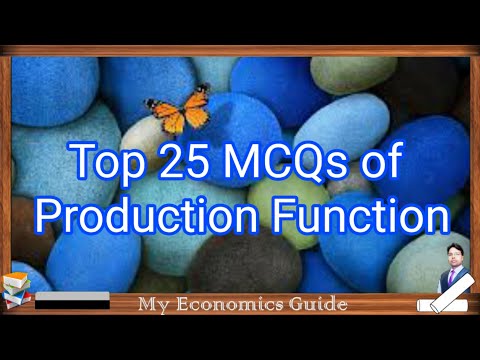 MCQ of Production Function| Very important 25 questions| CBSE Microeconomics| Class-11