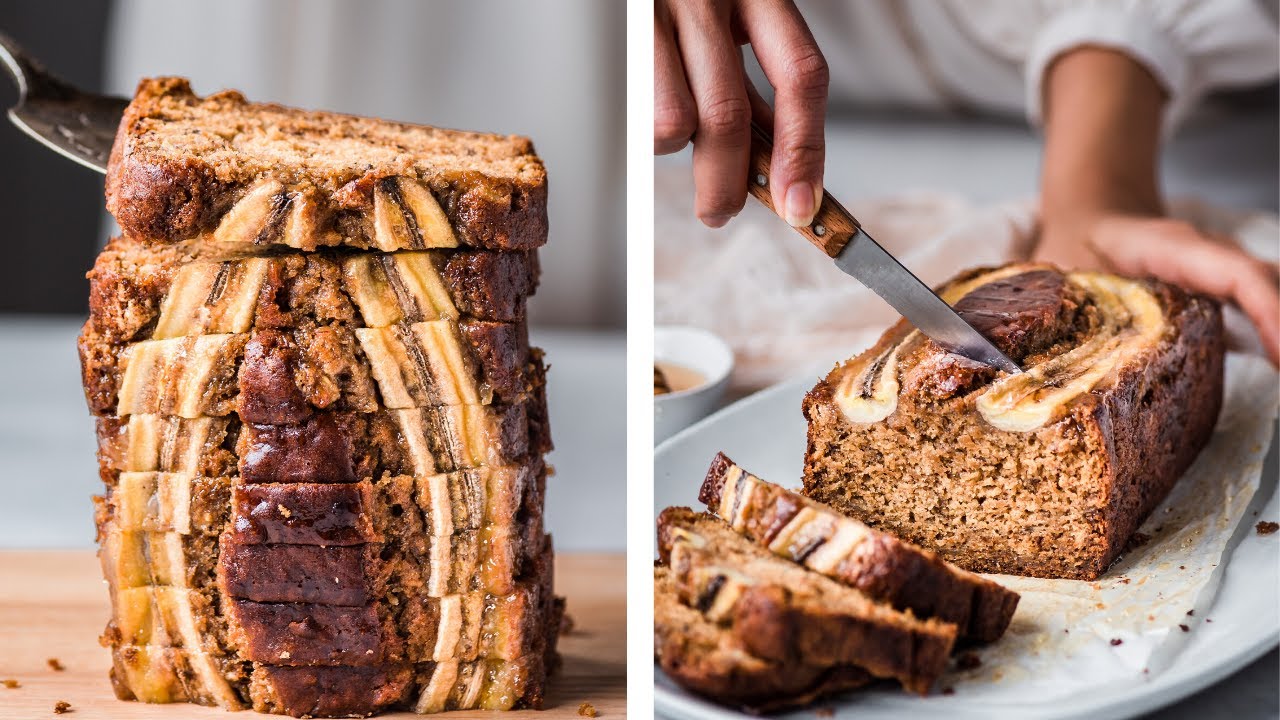 BEST VEGAN BANANA BREAD | 8 ingredients