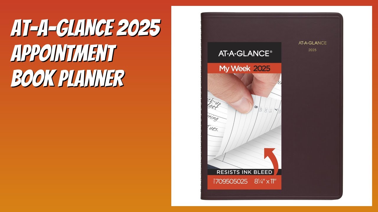 REVIEW (2026): AT-A-GLANCE 2025 Appointment Book Planner. Features
