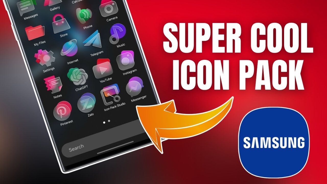 Install Super Cool iCon Pack on Galaxy One UI 