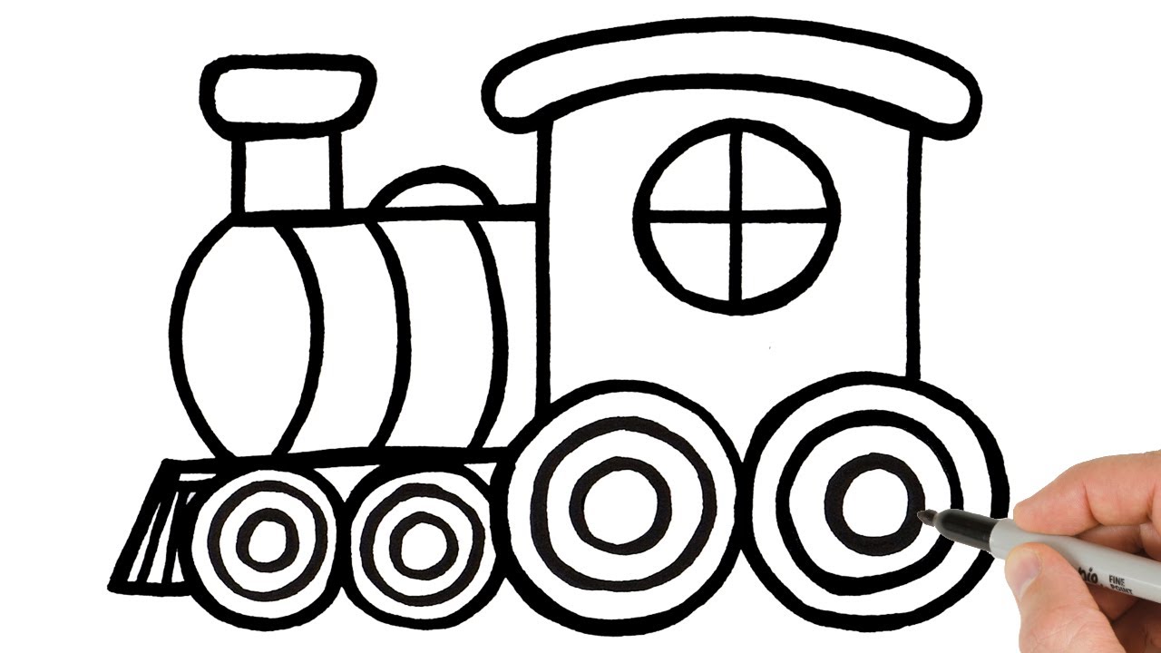 How to Draw a Train  | Super Easy Step-by-Step Tutorial!
