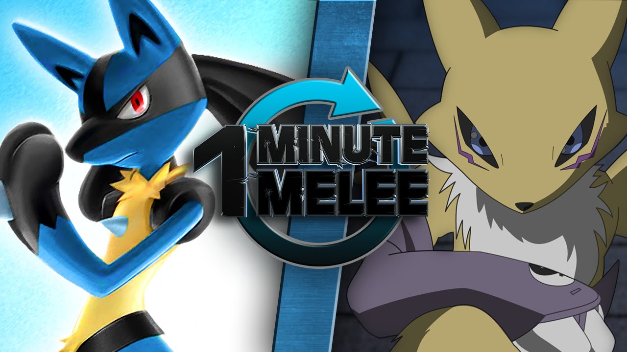 One Minute Melee - Lucario vs Renamon (Pokémon vs Digimon)
