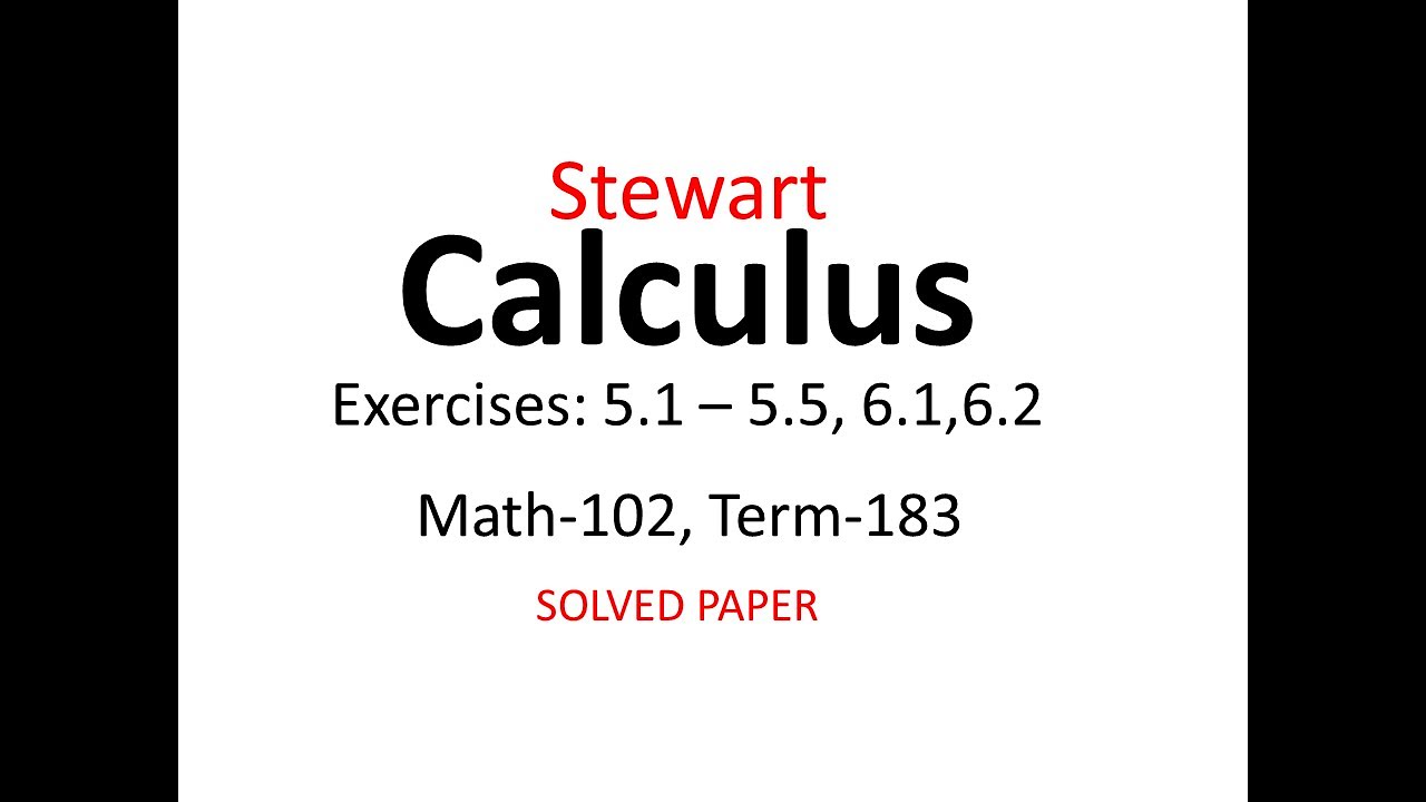 KFUPM || Calculus-II || Math-102 || Term-183 || Major-I Exam ||