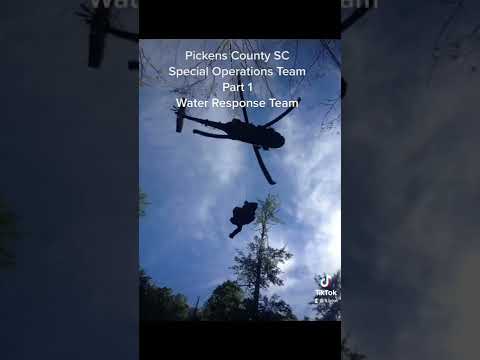 Pickens County SC Emergency Management’s Special Operations Team doing water rescues and training.