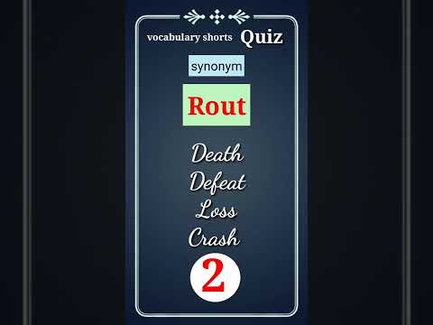 word - rout , hindi meaning with synonym 📚 #learnenglish #vocabulary