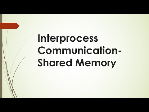 Interprocess Communication - Shared Memory