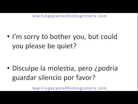 How to say shut up in spanish - Spanish for Beginners
