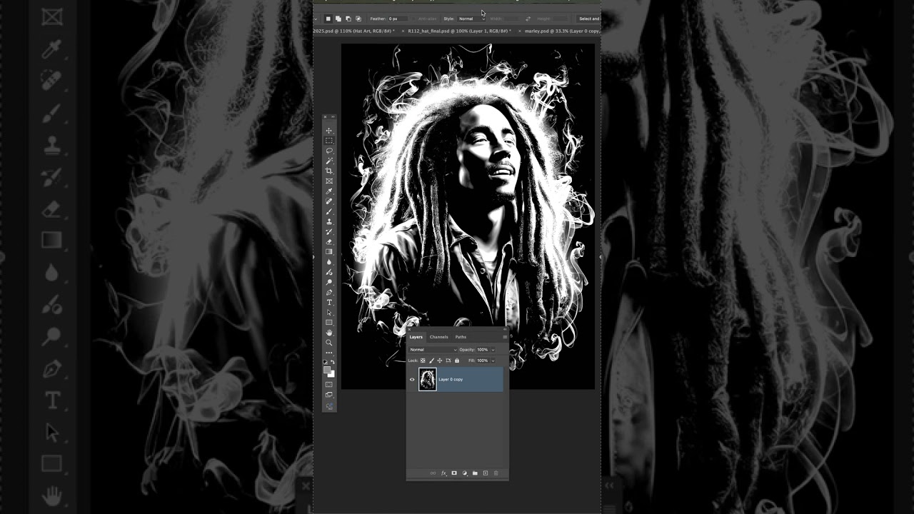 DTF Halftone the black from the design #dtftransfers #dtfprinting #photoshoptutorial
