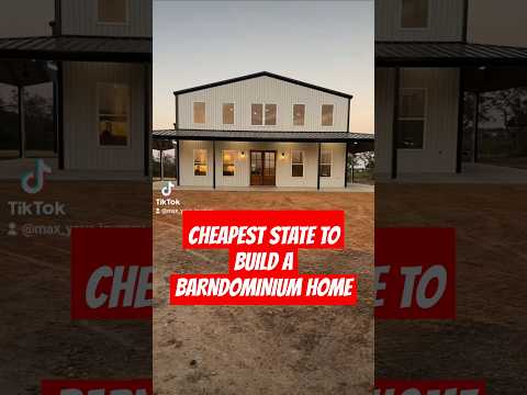 "Cheapest State to Build a Barndominium: Save Big on Your Dream Home!" #barndominium