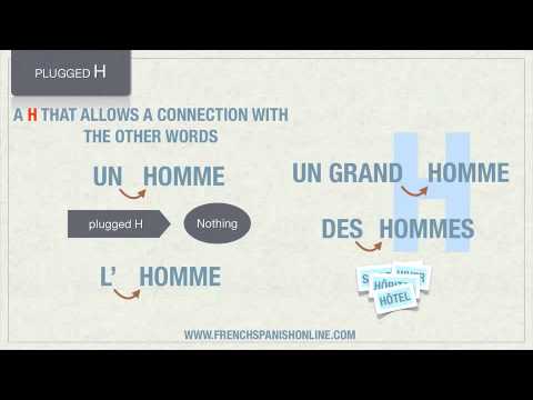 Letter H in French