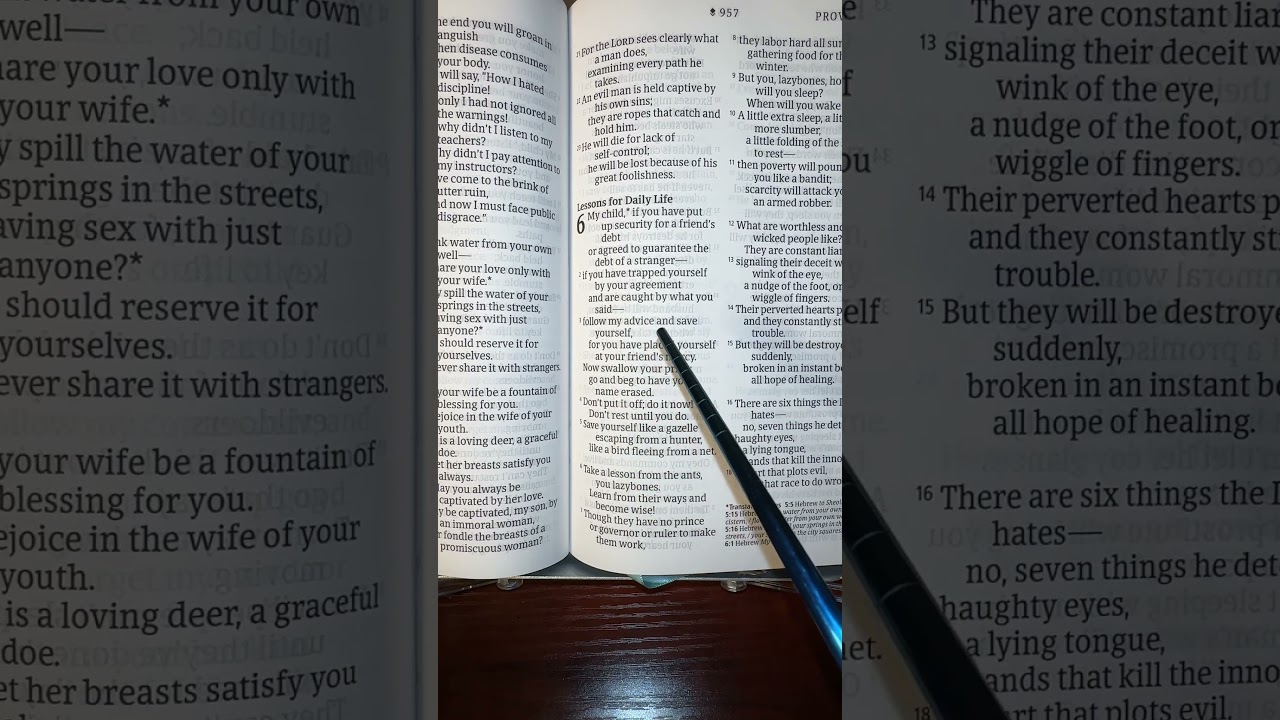 Proverbs 6:1-5 #godsword #dailylessons #christianity #proverbs