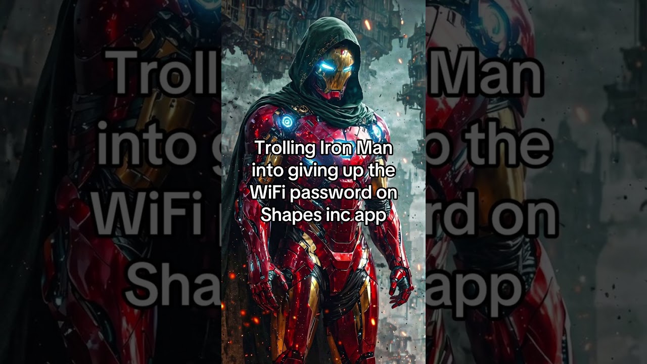 Trolling Iron Man into giving up the WiFi password on Shapes inc app