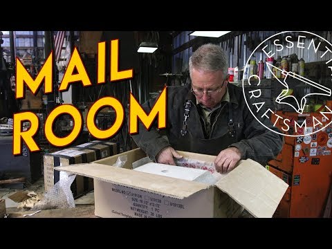 Mailroom: Limestone Sink, Old Wood, Thor Saw