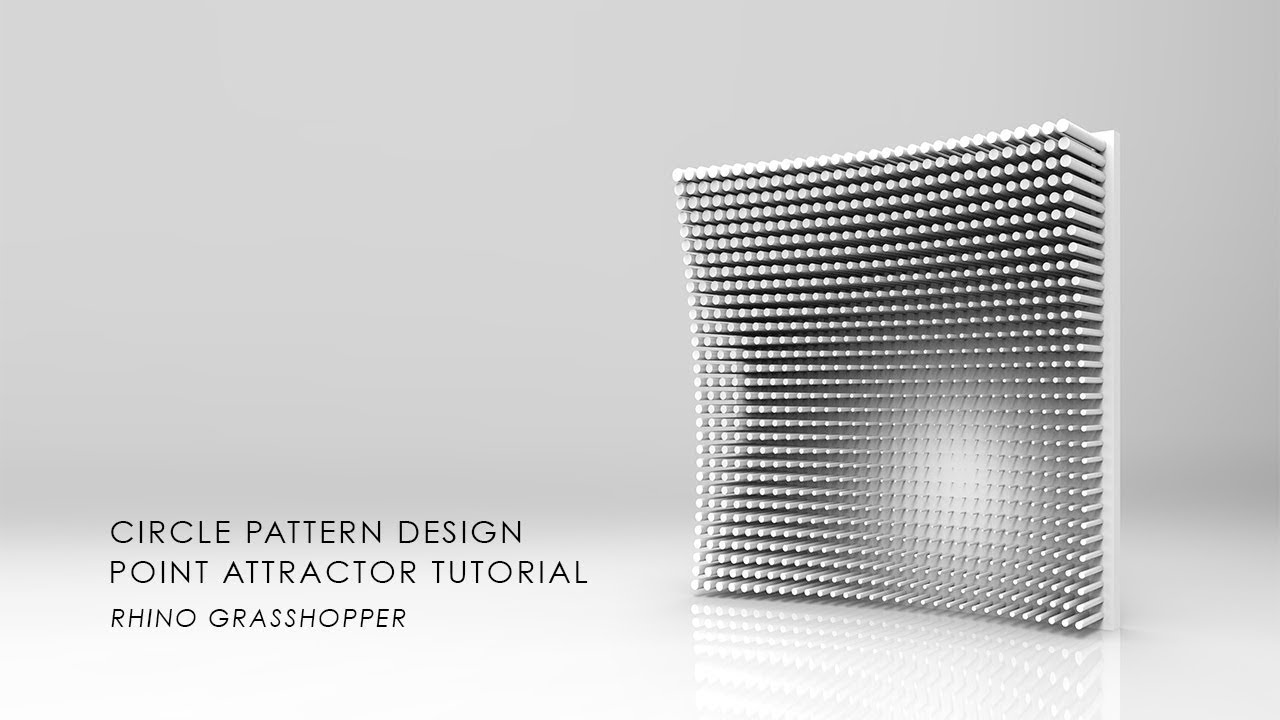Circle Pattern Design_Point Attractor Rhino Grasshopper Tutorial