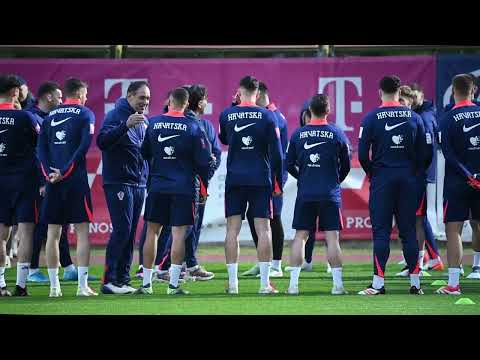Trening hrvatske nogometne reprezentacije uoči utakmice četvrtfinala Lige nacija protiv Francuske