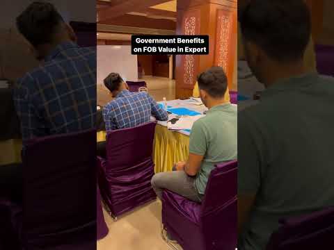 Government Benefits in Export, Government gives benefits on FOB value in Export, Paresh Solanki