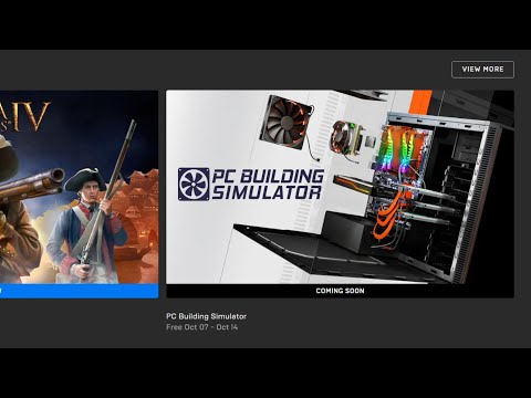FREE PC Building Simulator on the Epic Games Store