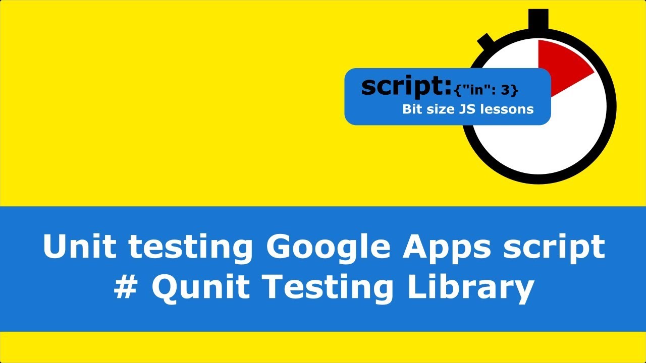 Unit testing Google Apps script # Qunit Testing Library