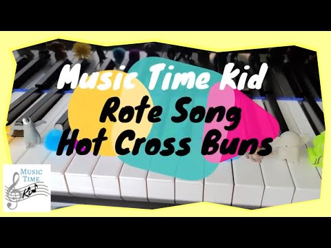 Easy Piano Song Rote Music Series: Hot Cross Buns