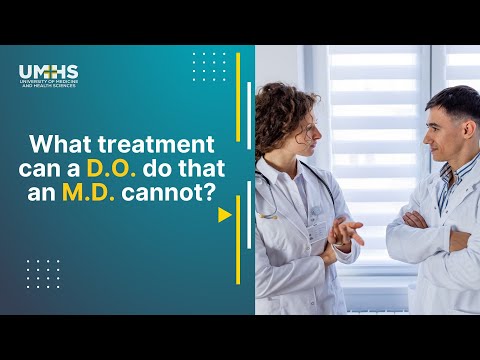 What treatment can a DO do that an MD cannot