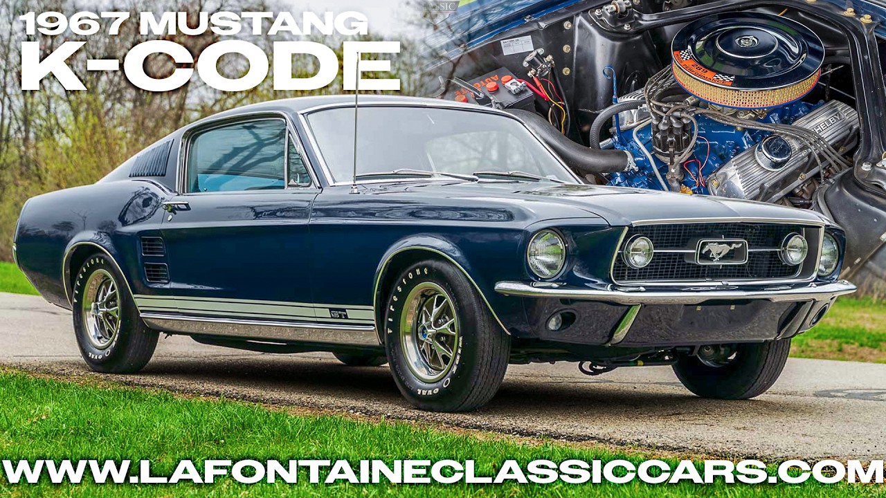 Very Rare 1967 Mustang Fastback GT K-Code 4-Speed in Nightmist Blue! 