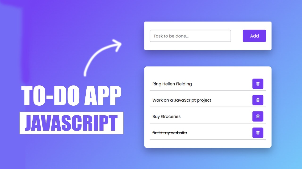 Build a To-Do List App with JavaScript | Step-by-Step Beginner Project