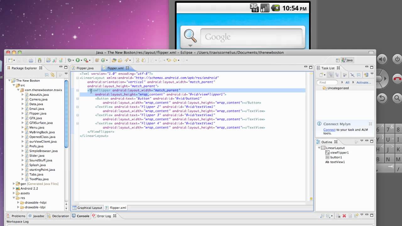 Android Application Development Tutorial - 94 - ViewFlipper Example