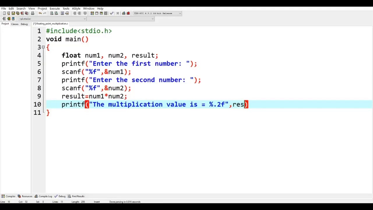 C Programs to Multiply Two Floating-Point Numbers || Coding Guide for Beginners || #programming